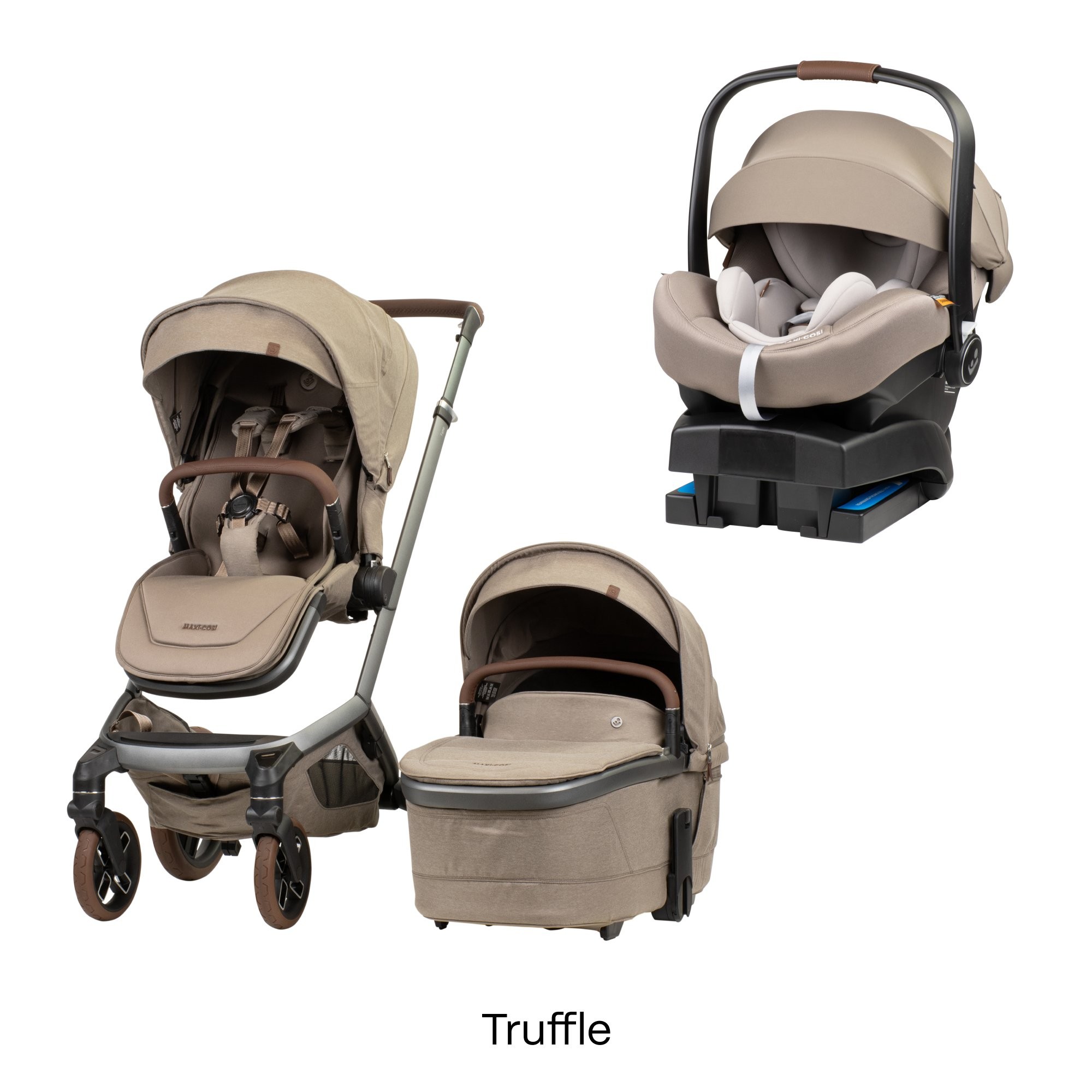 Maxi-Cosi Fame Stroller With Bassinet & Mico 12 Pro Non Iso Capsule ...