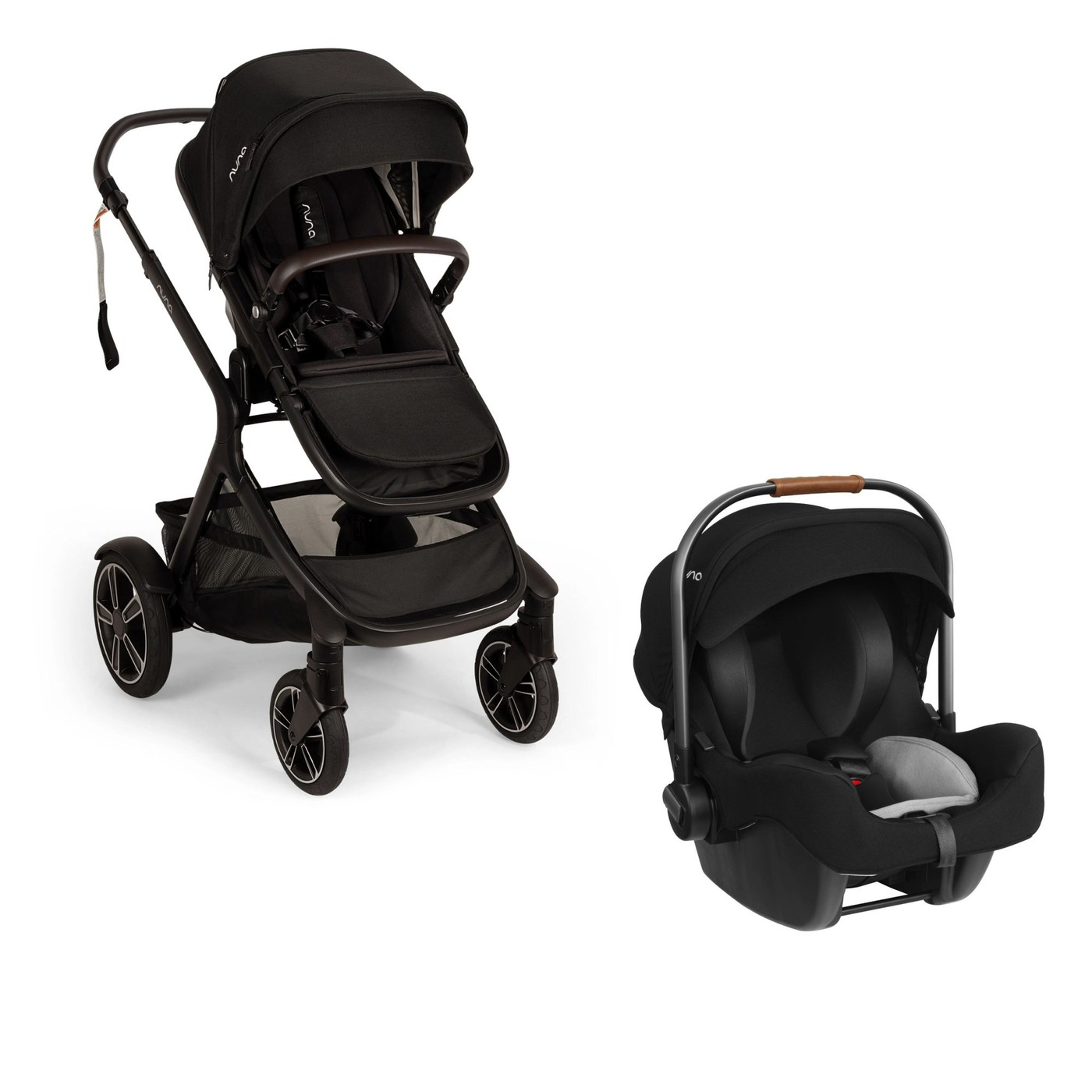 Nuna Demi Next Stroller with Rider Board + Klik Plus Capsule Bundle ...
