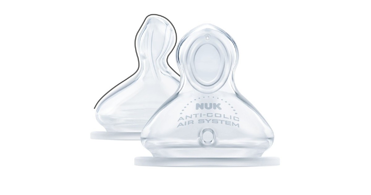 NUK First Choice Plus Teat - 0-6 Months - Small - 2 Pack | Baby Bunting NZ