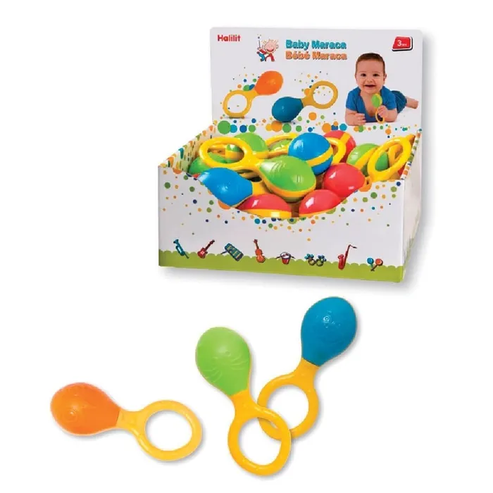 Halilit Baby Maraca Animal Face Assorted | Baby Bunting NZ