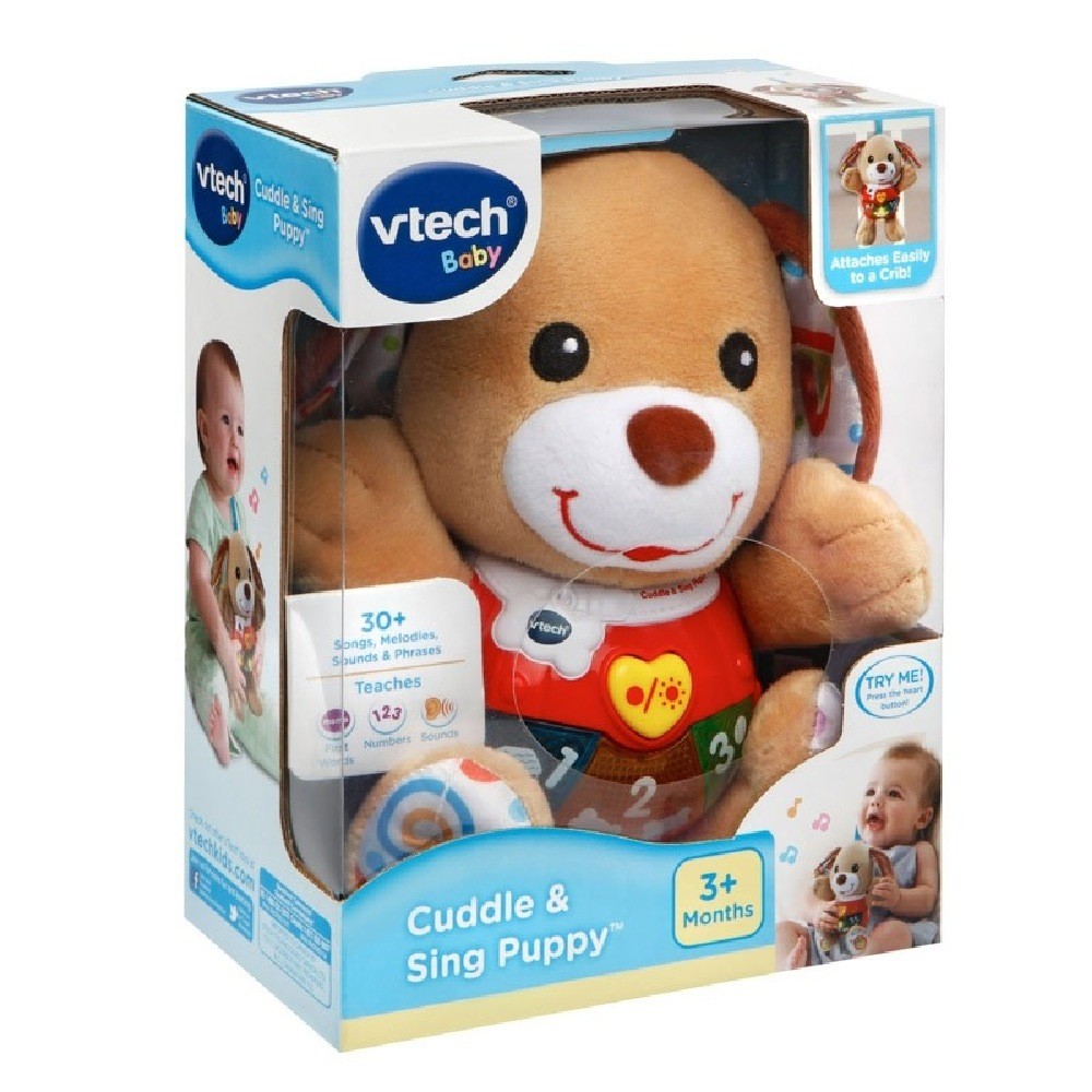 Vtech Baby Little Singing Puppy Brown | Interactive Toys | Baby Bunting AU
