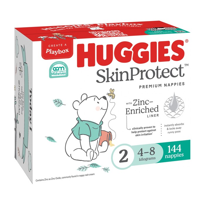 Huggies Nappies Mega Infant Size2 - 144 Pack | Baby Bunting AU