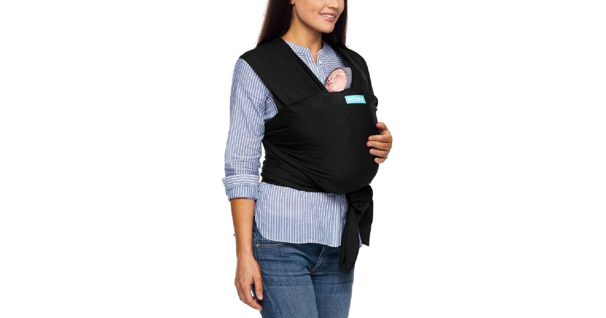 Moby Evolution Wrap Black | Baby Bunting NZ
