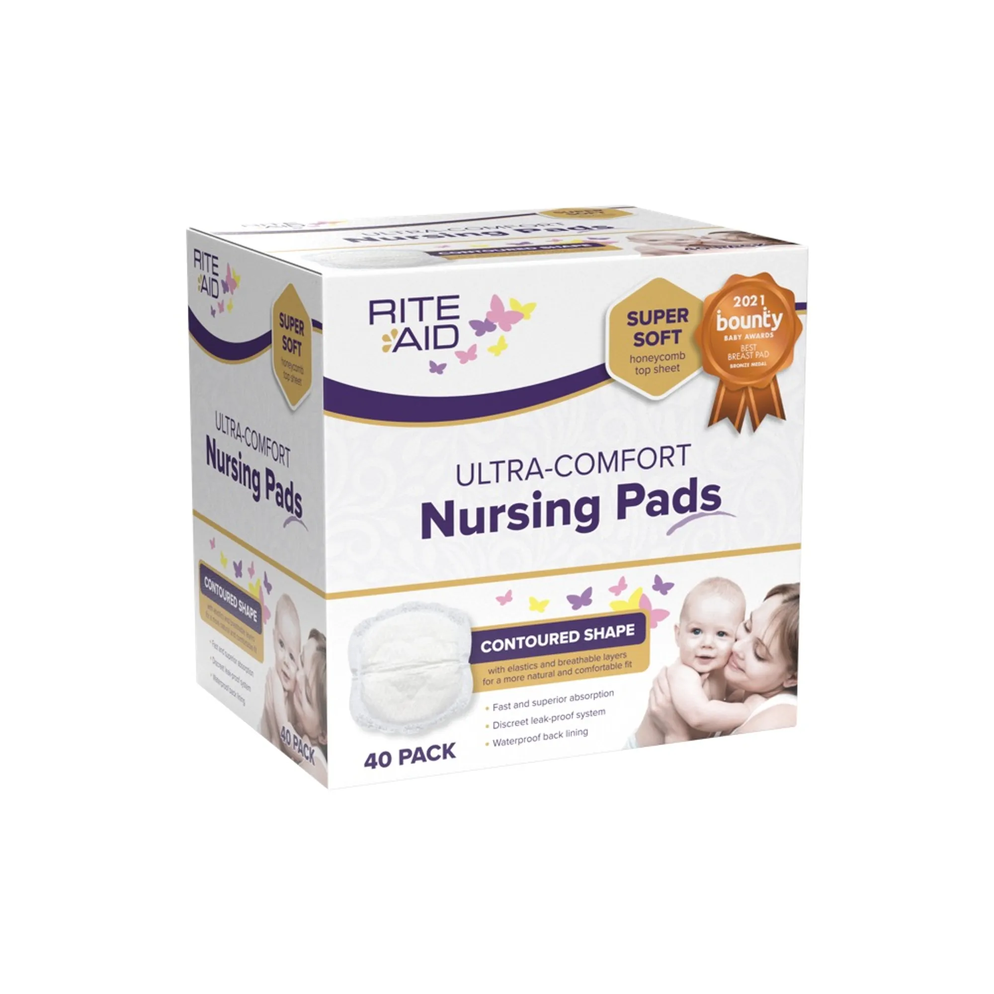 Rite Aid Nursing Pads 40 Pack | Baby Bunting NZ