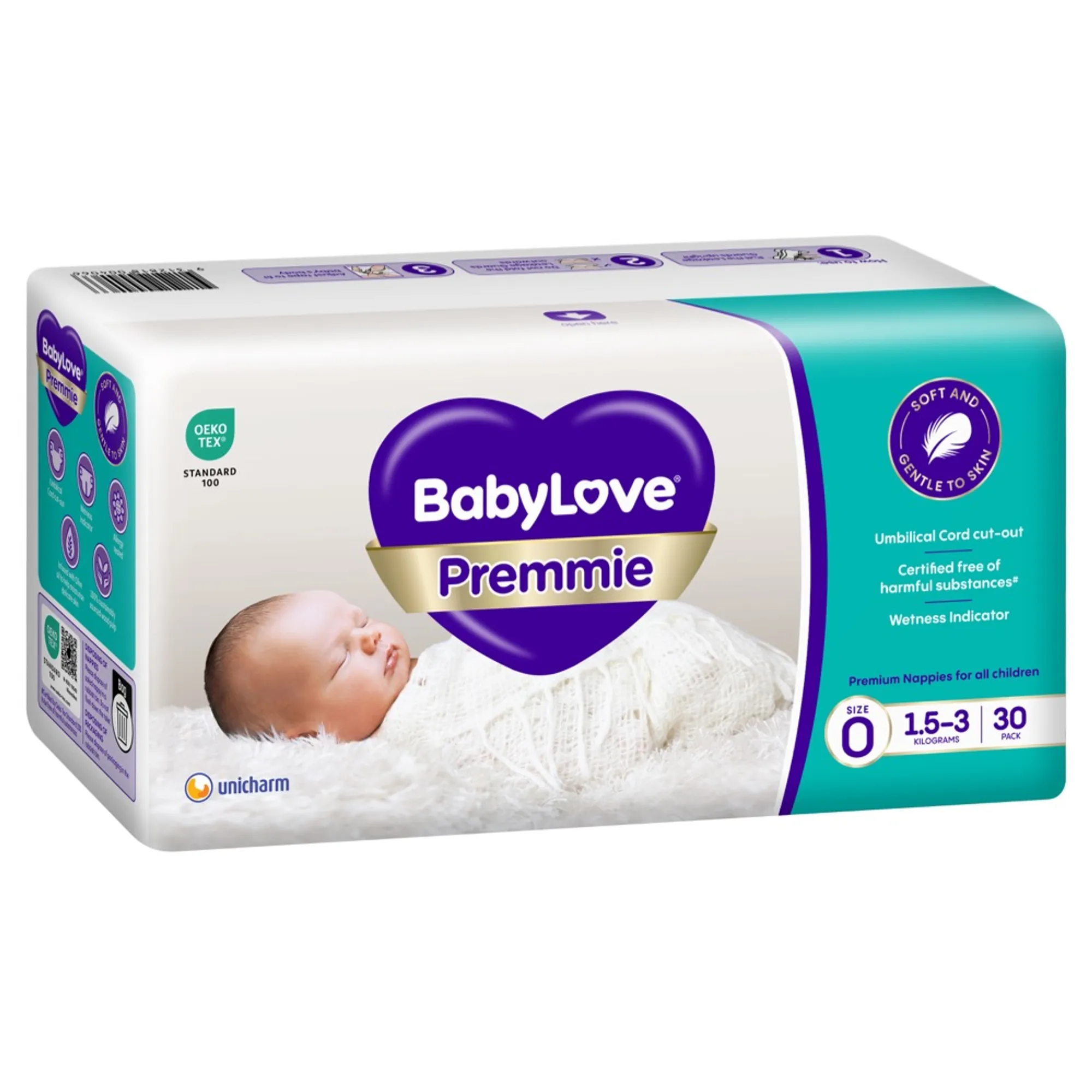 Babylove Nappies Premmie Size 30 Pack | Baby Bunting NZ