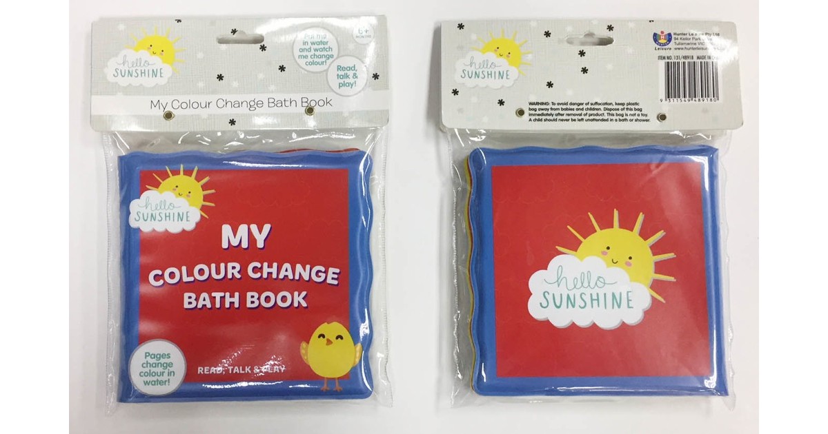 Hello Sunshine Colour Change Bath Book | Baby Bunting NZ