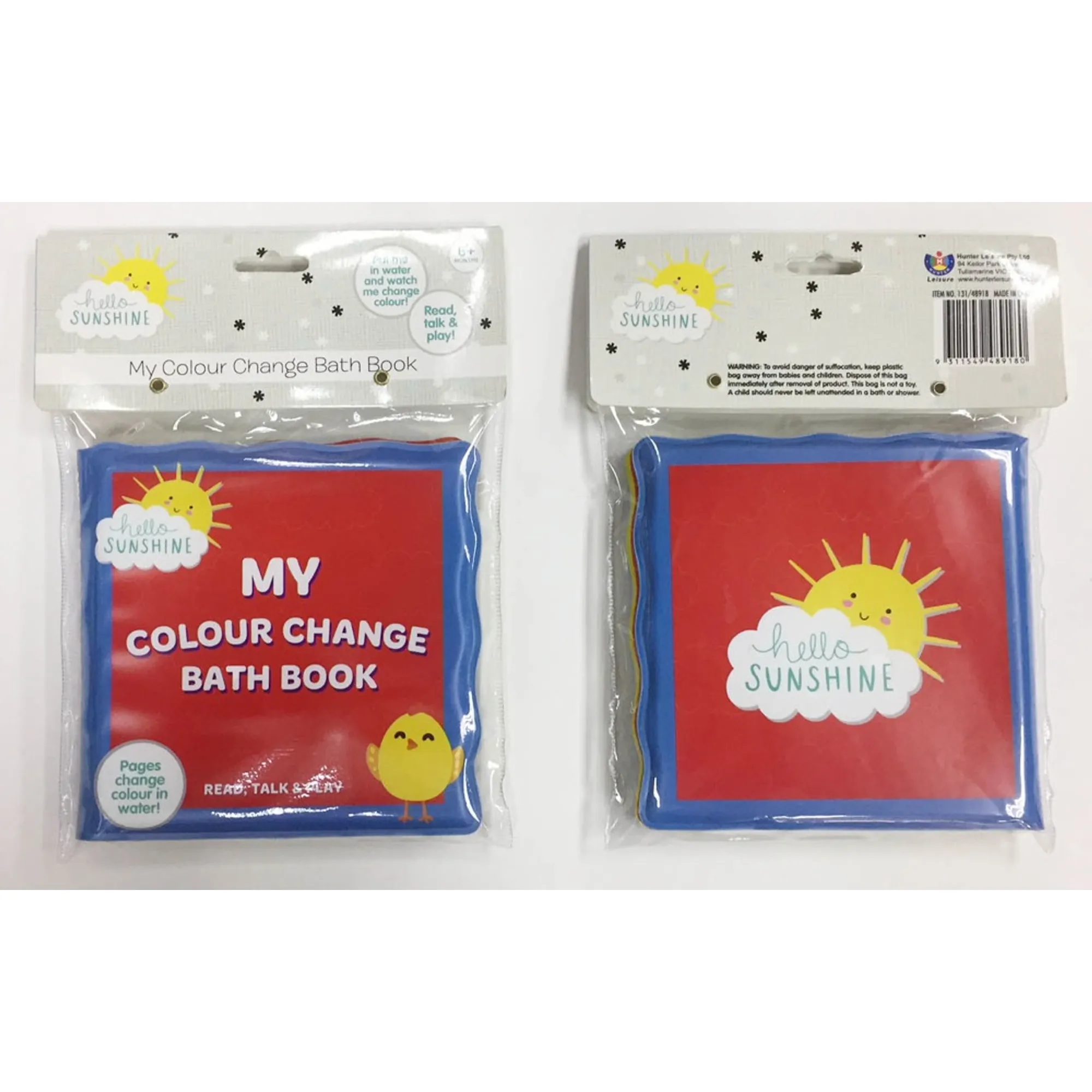 Hello Sunshine Colour Change Bath Book | Baby Bunting NZ
