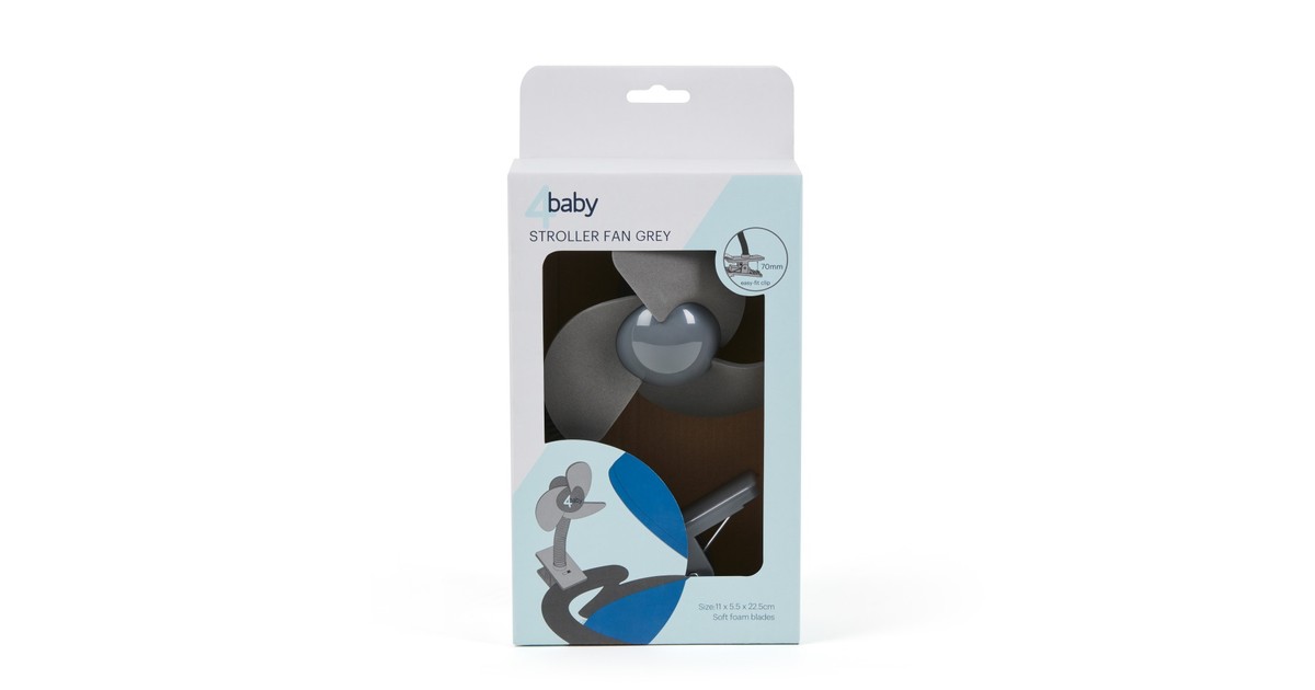 4Baby Stroller Fan Grey | Baby Bunting NZ