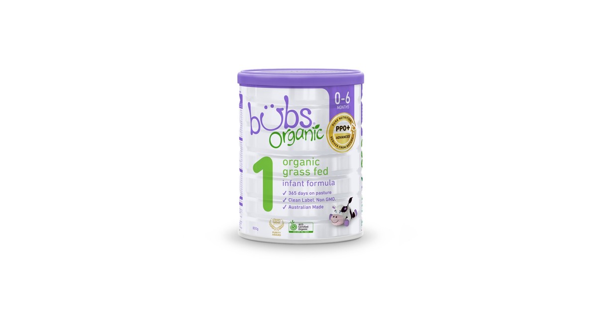 Bubs Formula Organic Grass Fed Infant 800G | Baby Bunting NZ