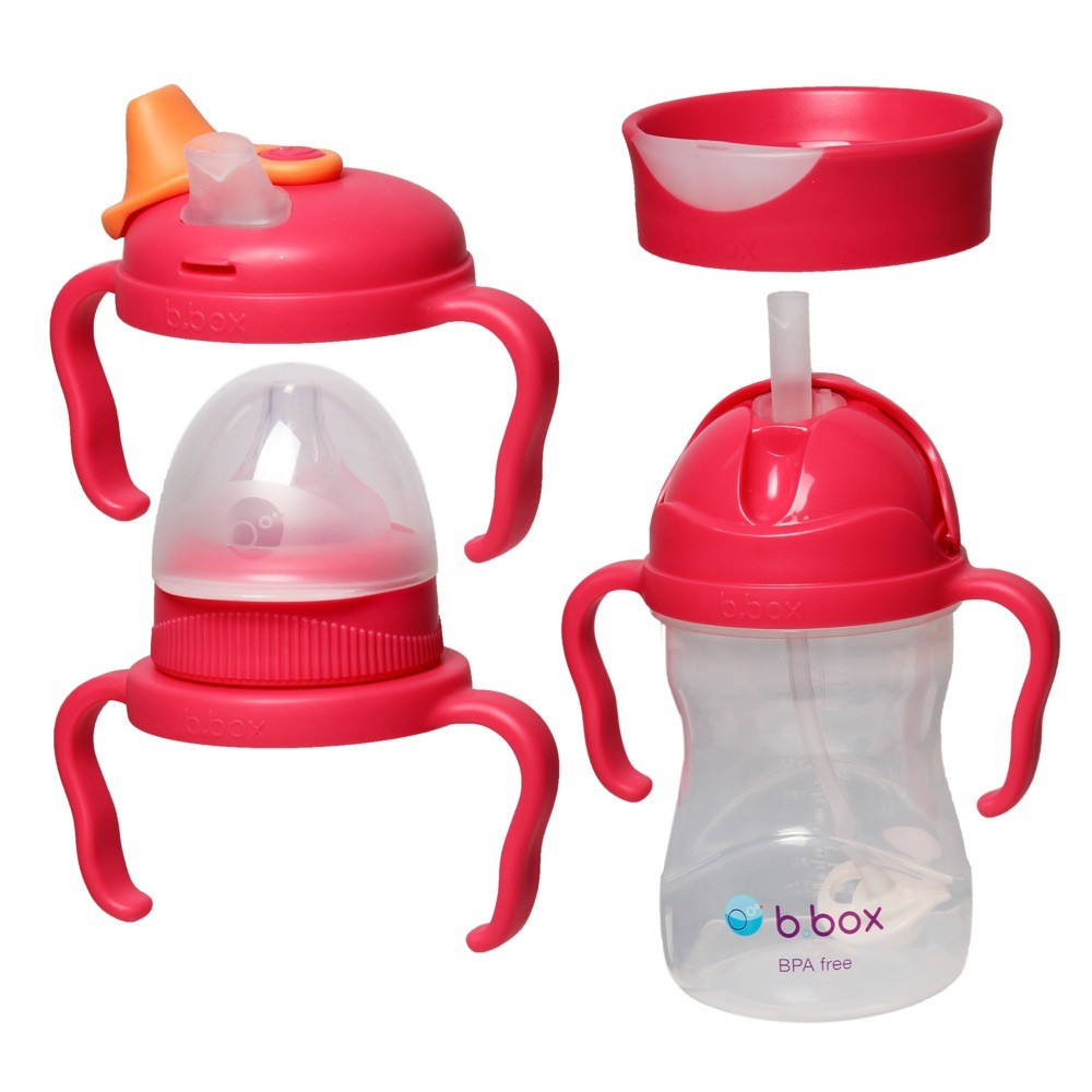 B Box Cup Transition Pack Raspberry Cups Drink Bottles Baby B Box Cup Transition Pack Raspberry Cups Drink Bottles Baby