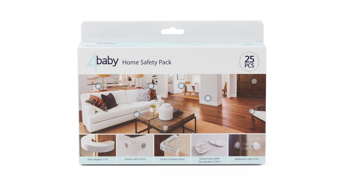 4baby 25 Piece Home Safety Kit | Baby Bunting NZ