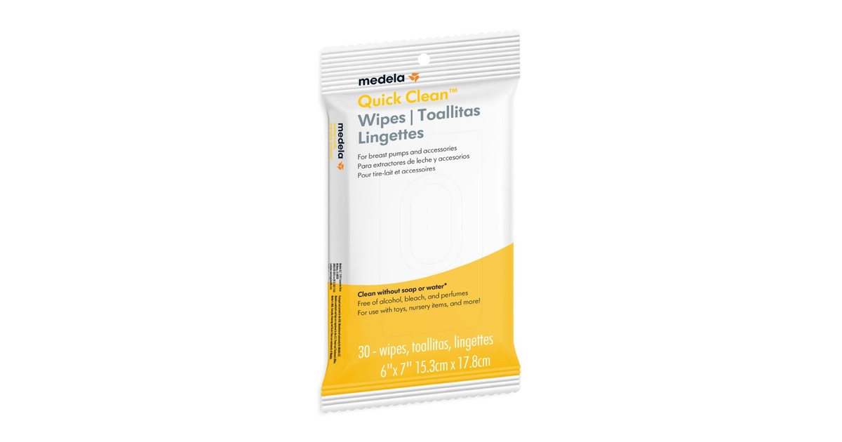 Medela Wipes Quick Clean 30 Pack | Baby Bunting AU