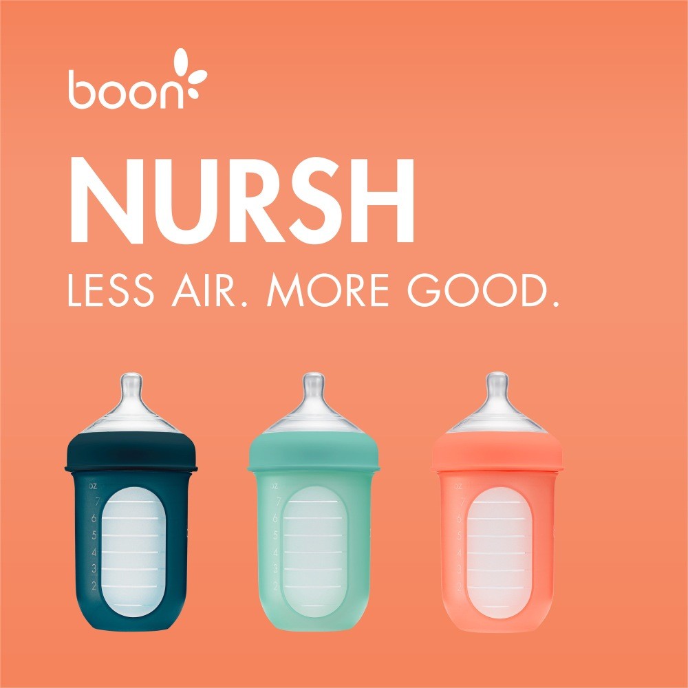 Boon Nursh Bottle - Mint - 236ml - 3 Pack | Plastic Bottles | Baby ...