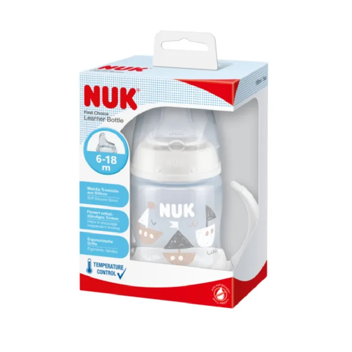 Nuk First Choice+ Learner Bottle with Temperature Control 6-18Months ...