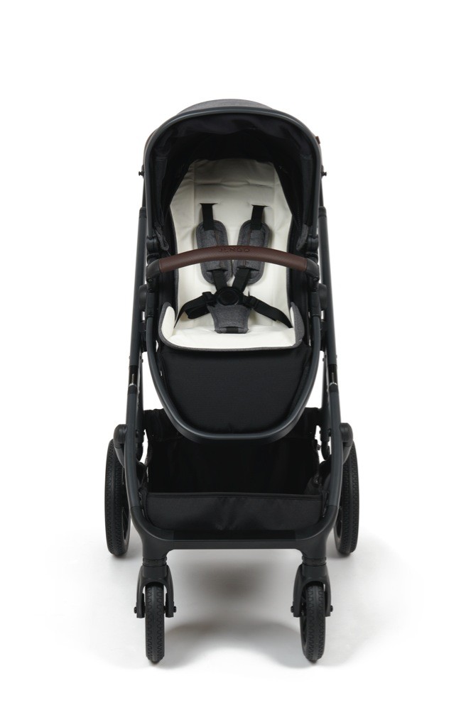 Jengo Strand Pram And Bassinet- Moon | Double Prams | Baby Bunting NZ