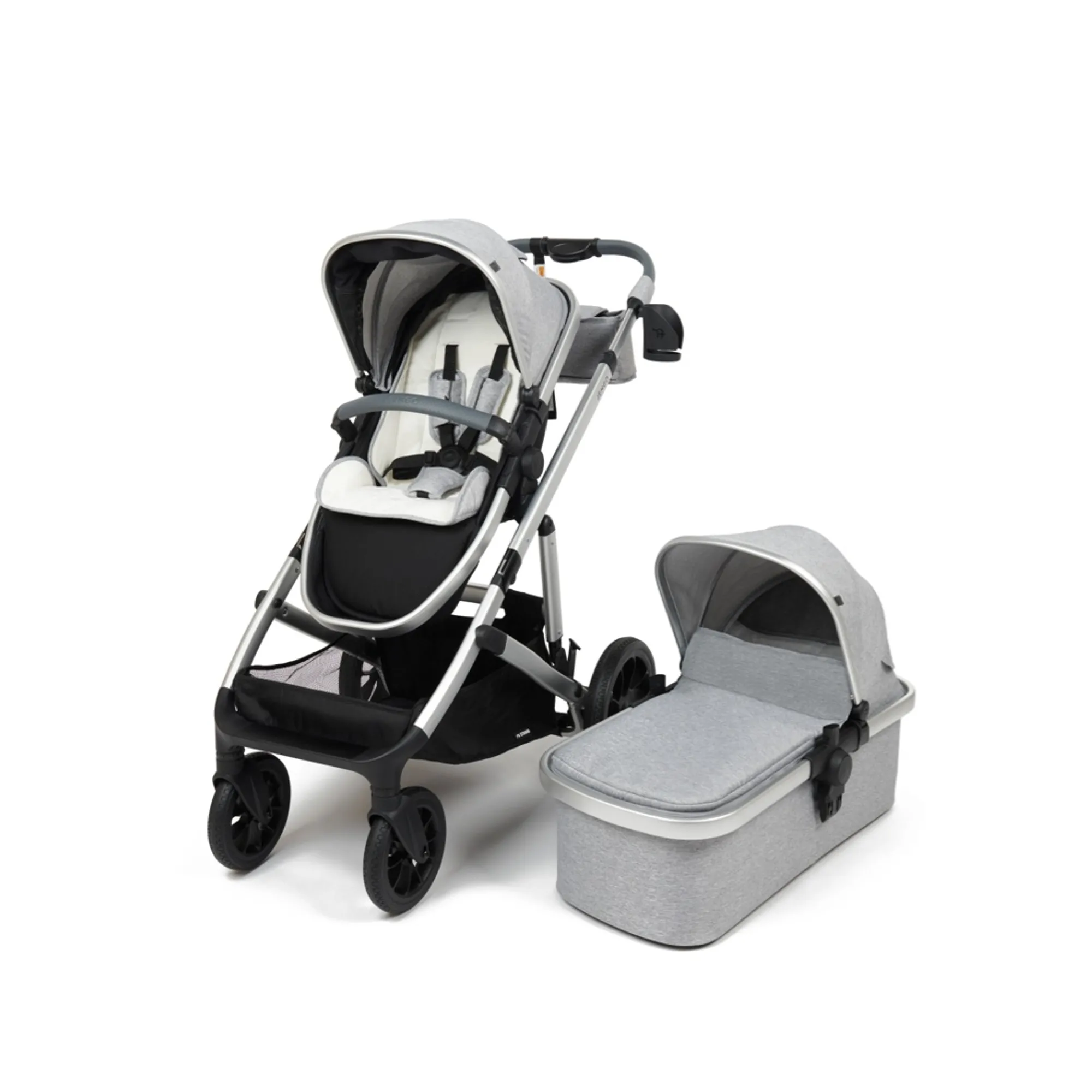 Jengo Strand Pram And Bassinet- Stone | Baby Bunting AU