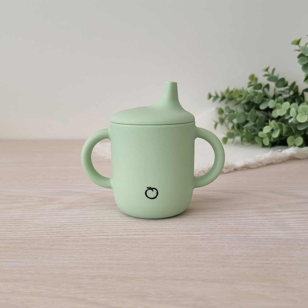 Plum Silicone Sippy Cup - Olive | Sippy Cups | Baby Bunting AU