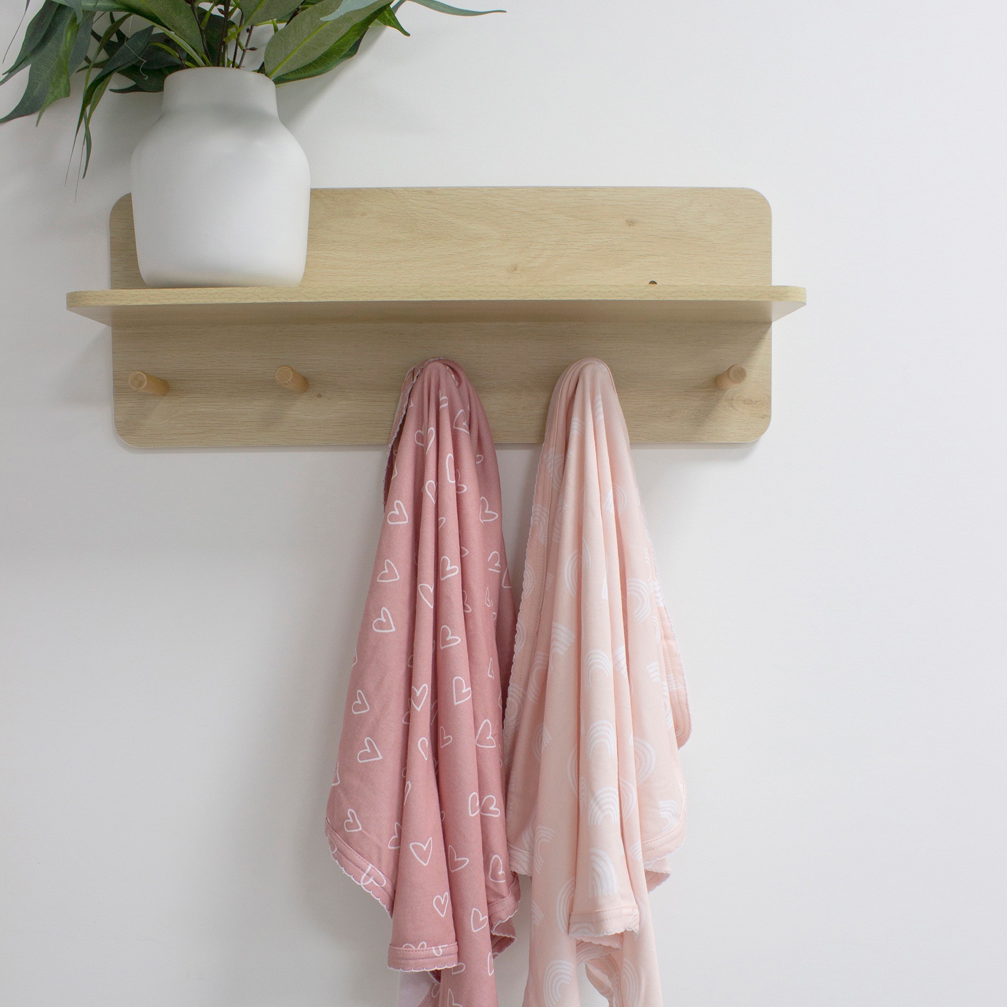 Bubba Blue Nordic Jersey Wrap 2 Pack Pink/Rose | Wraps | Baby Bunting AU