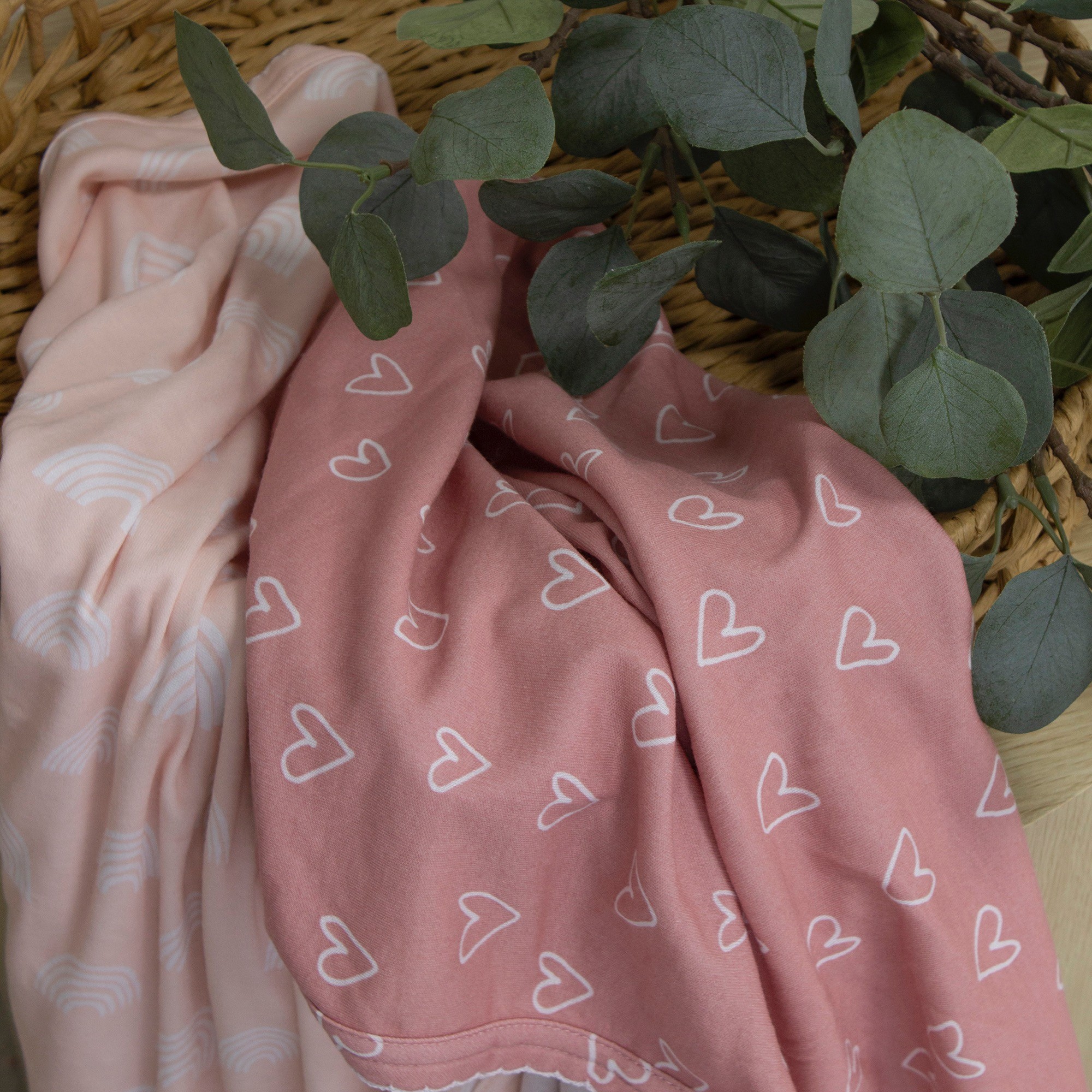 Bubba Blue Nordic Jersey Wrap 2 Pack Pink/Rose | Wraps | Baby Bunting AU