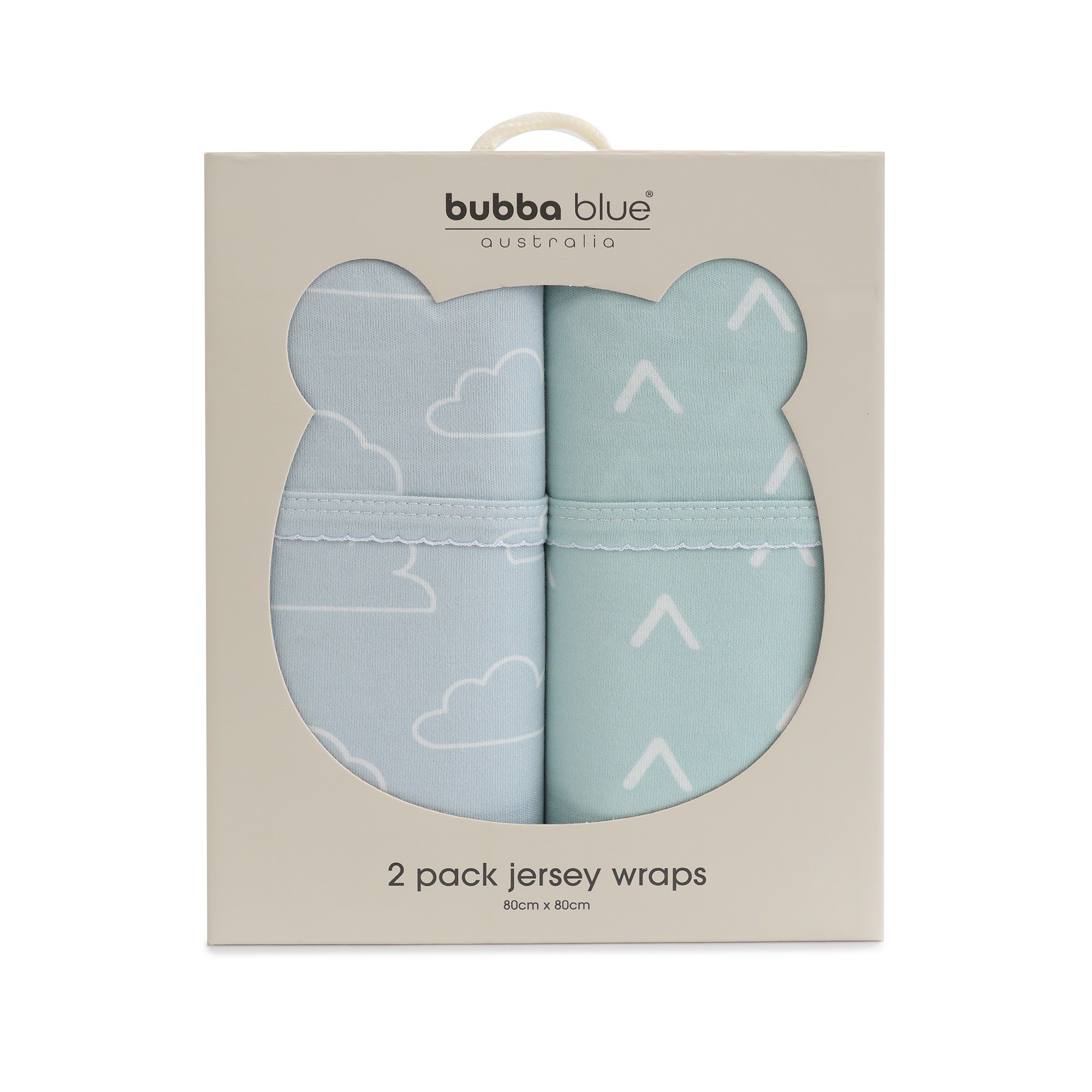 Bubba Blue Nordic Jersey Wrap 2 Pack Sky/Mint | Wraps | Baby Bunting AU
