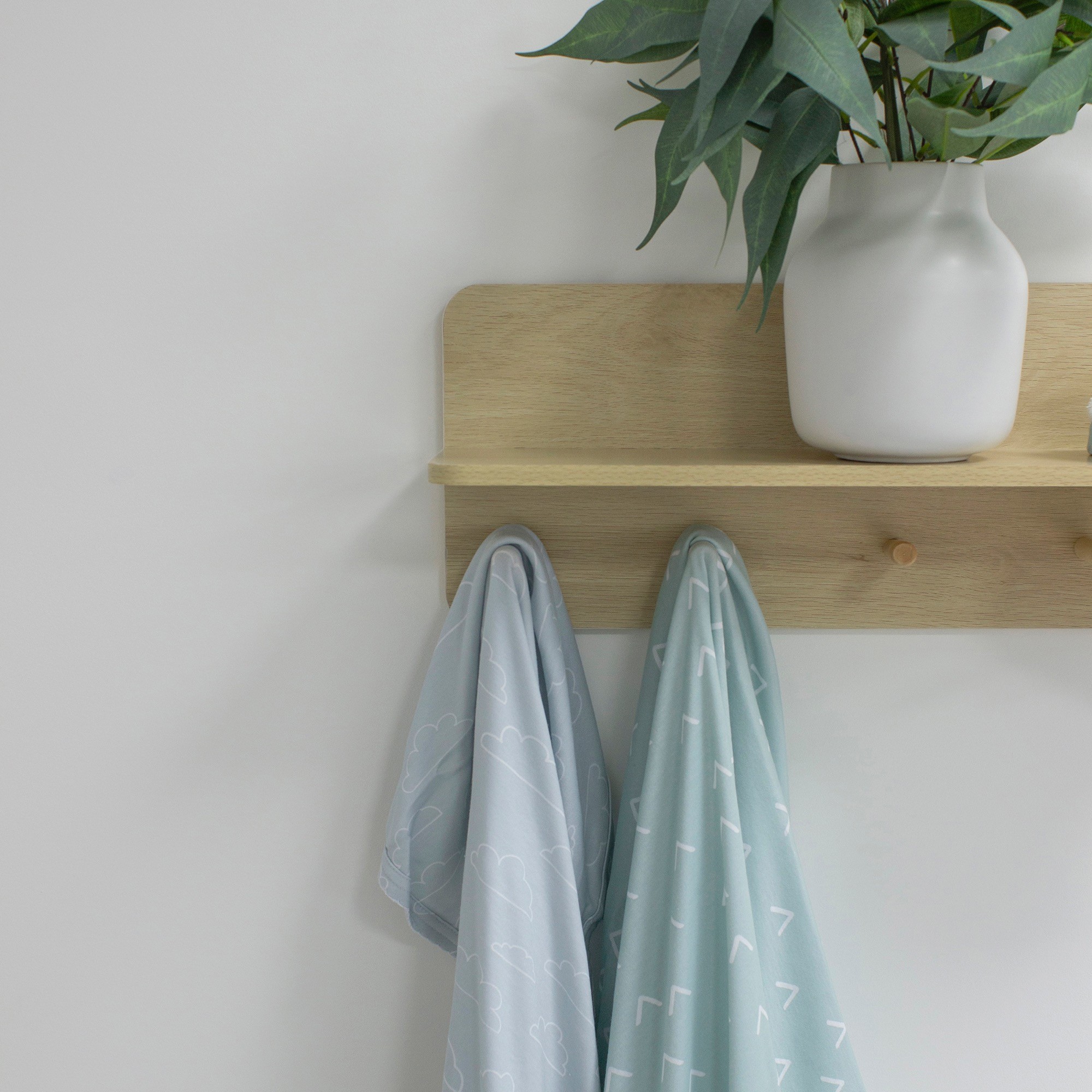 Bubba Blue Nordic Jersey Wrap 2 Pack Sky/Mint | Wraps | Baby Bunting NZ