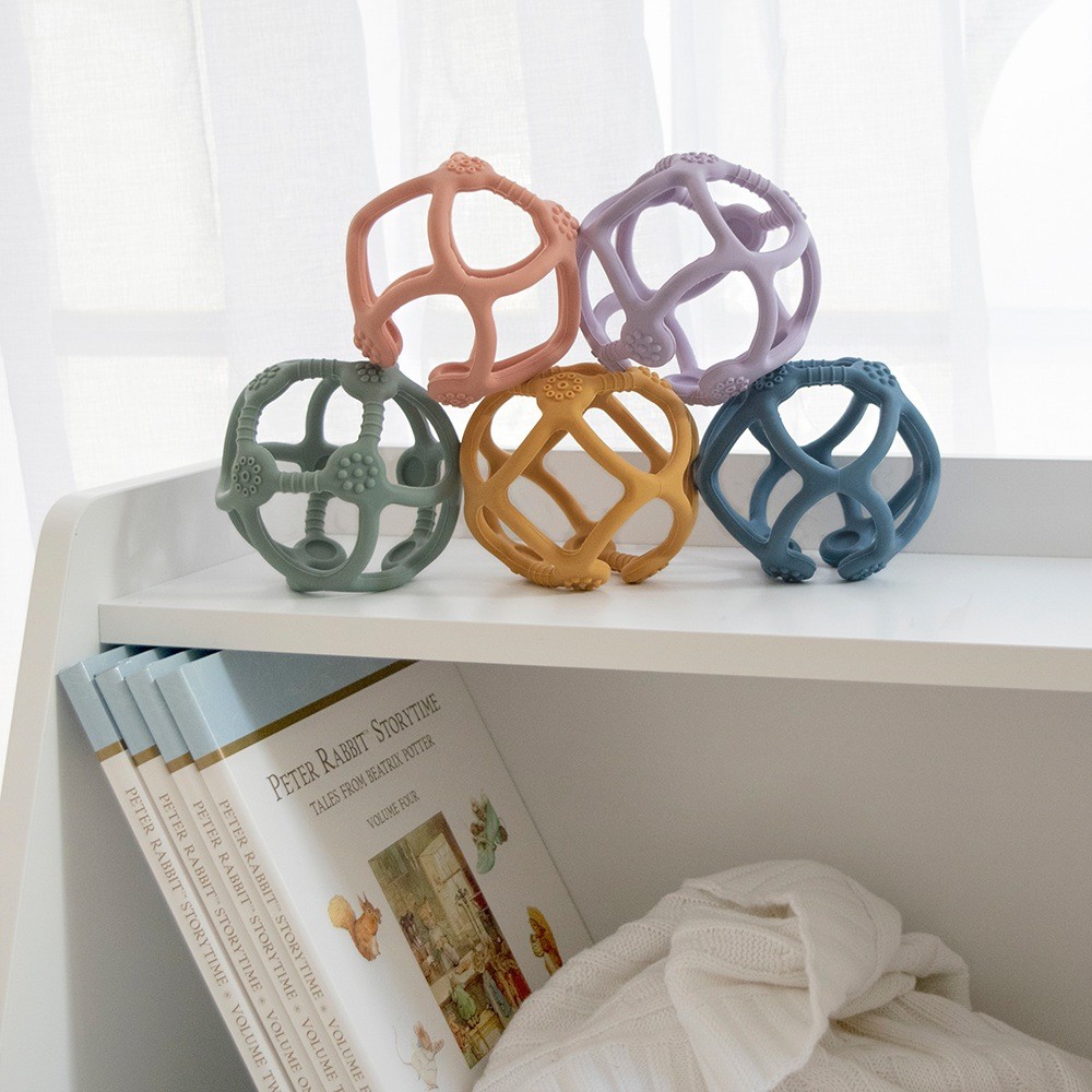 Playground Silicone Teething Ball Sage | Interactive Toys | Baby Bunting NZ