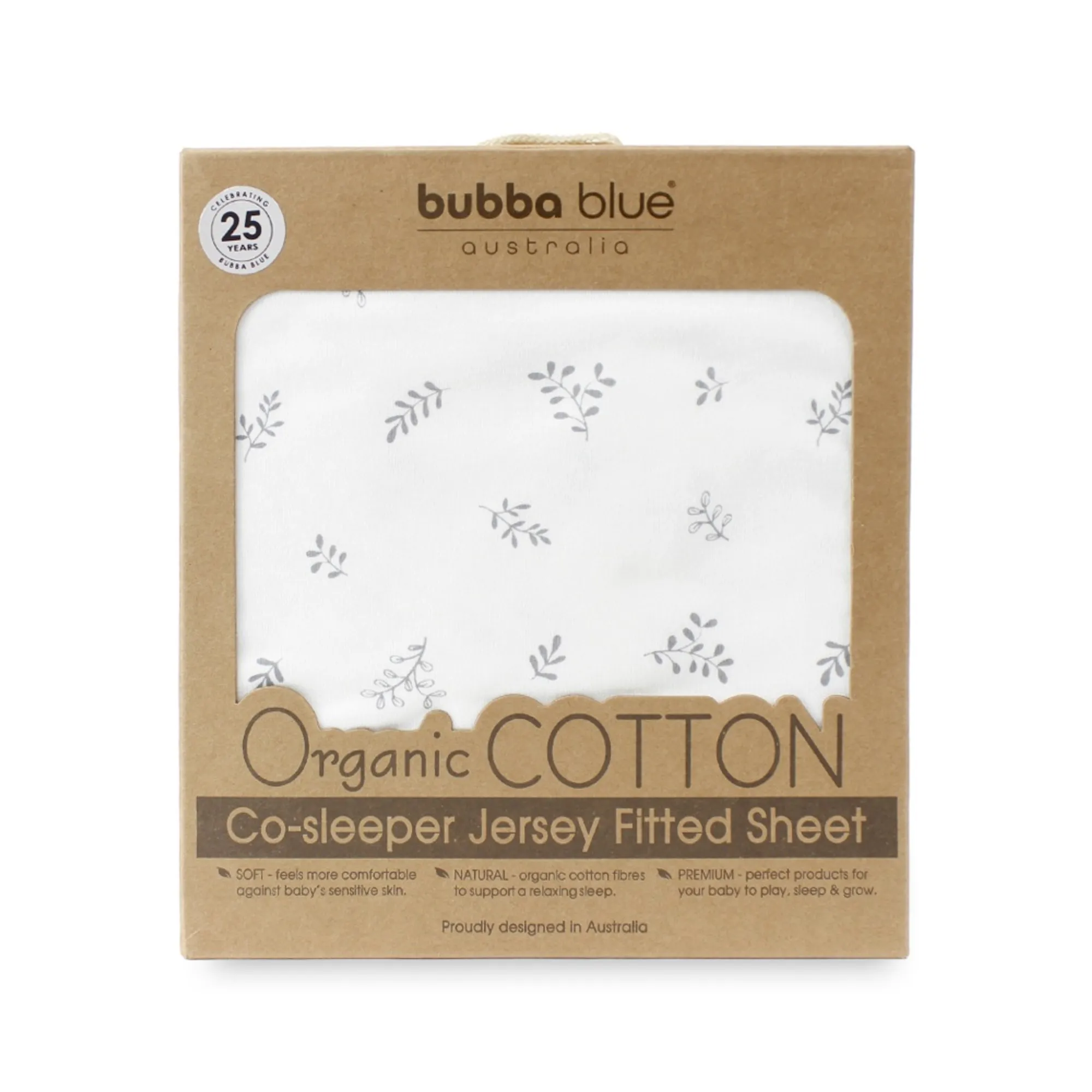 Bubba Blue Organic Bedside Sleeper Fitted Sheet White | Baby Bunting AU