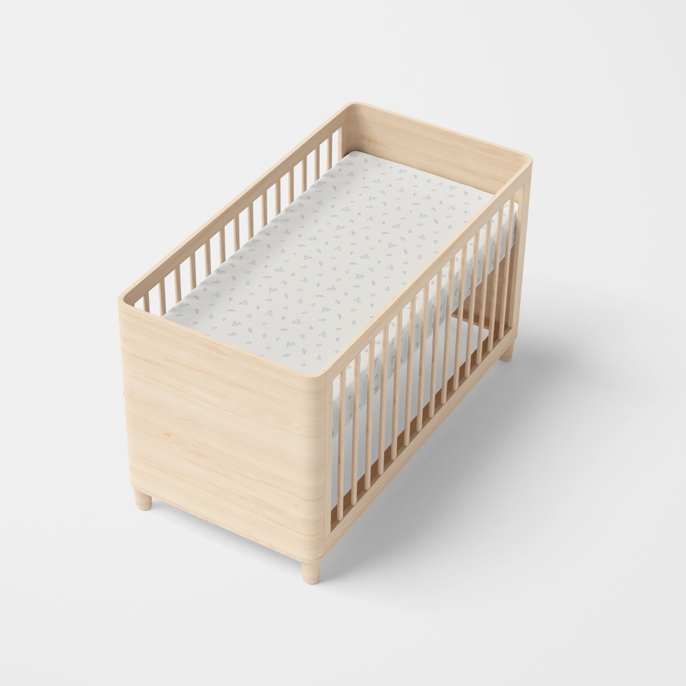 Bubba Blue Organic Cot Fitted Sheet White | Mid Season Sale | Baby ...