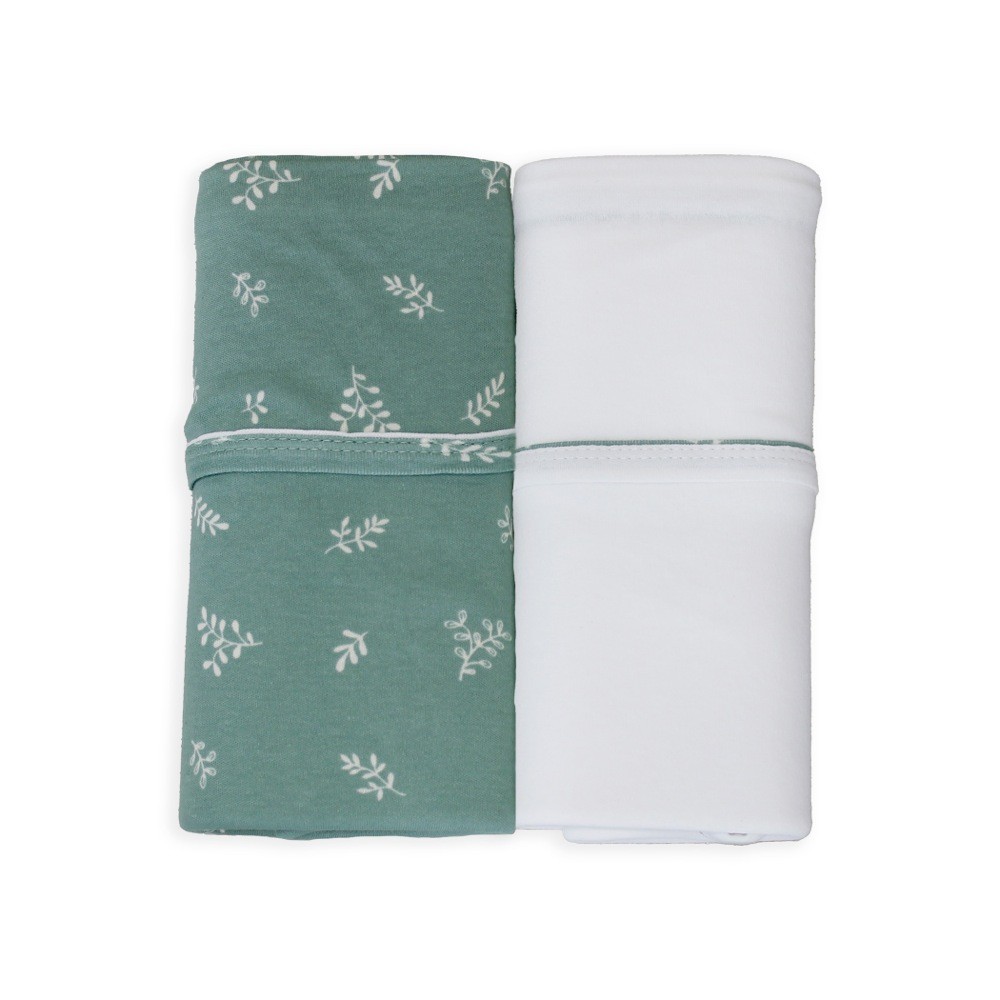 Bubba Blue Organic 2 Pack Jersey Wrap Olive | Wraps | Baby Bunting AU