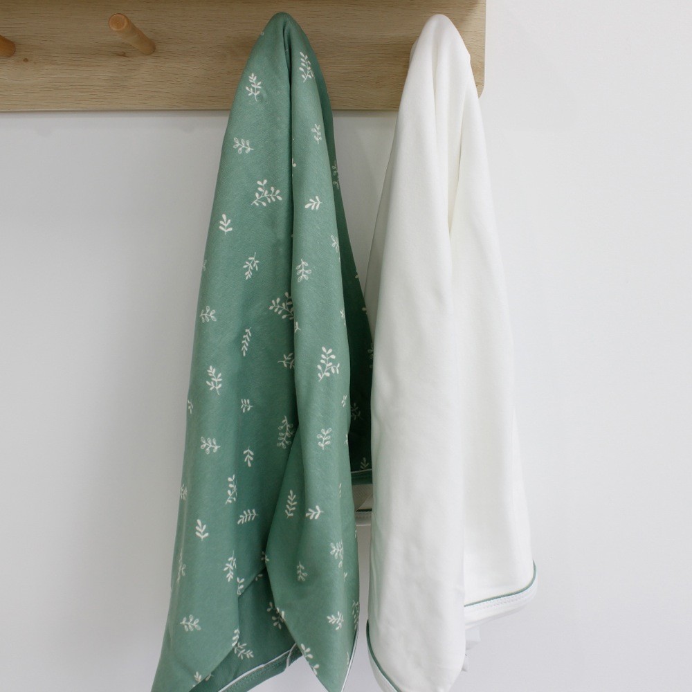 Bubba Blue Organic 2 Pack Jersey Wrap Olive | Wraps | Baby Bunting AU