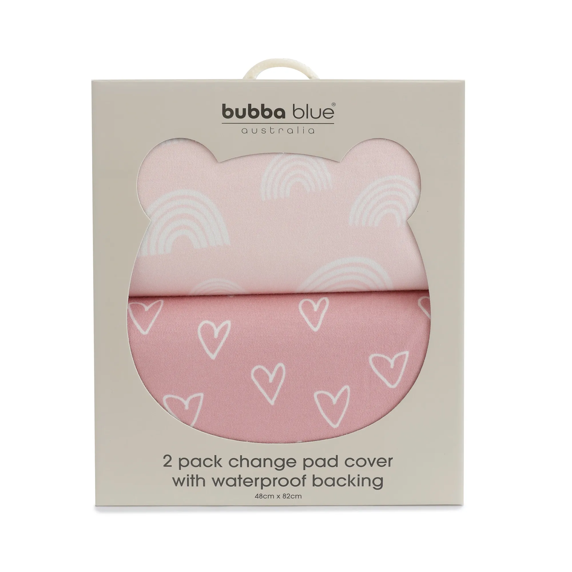 Bubba Blue Nordic 2 Pack Change Pad Cover Pink/Rose | Baby Bunting AU
