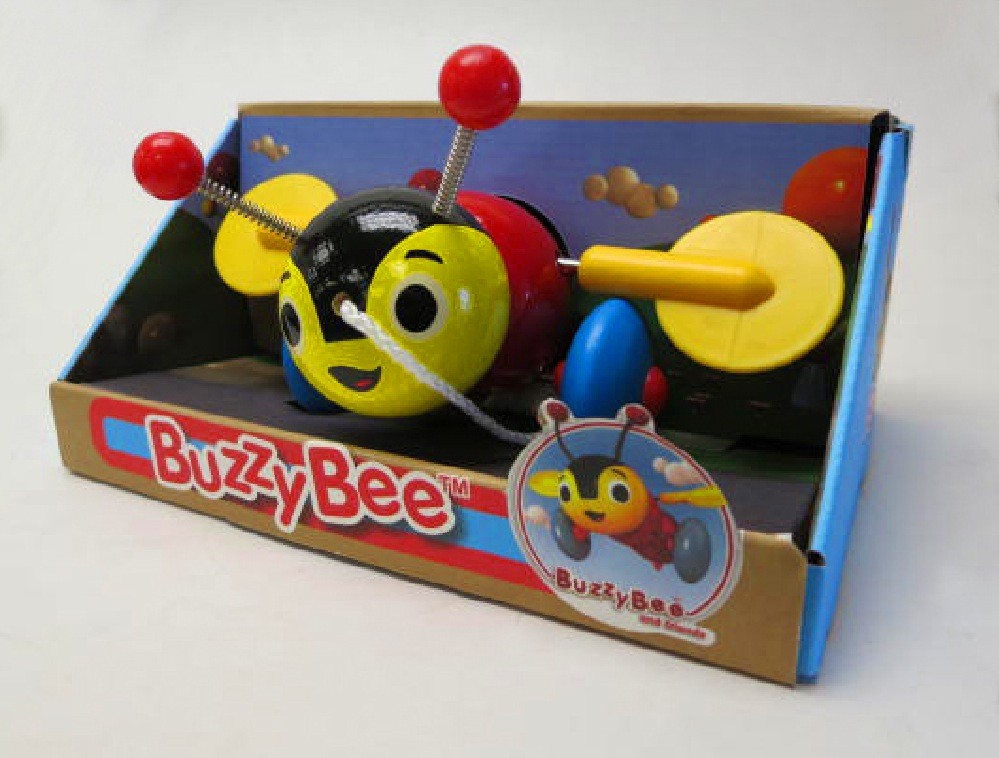 Buzzy Bee Classic Wooden Pull Along Toy | Interactive Toys | Baby ...