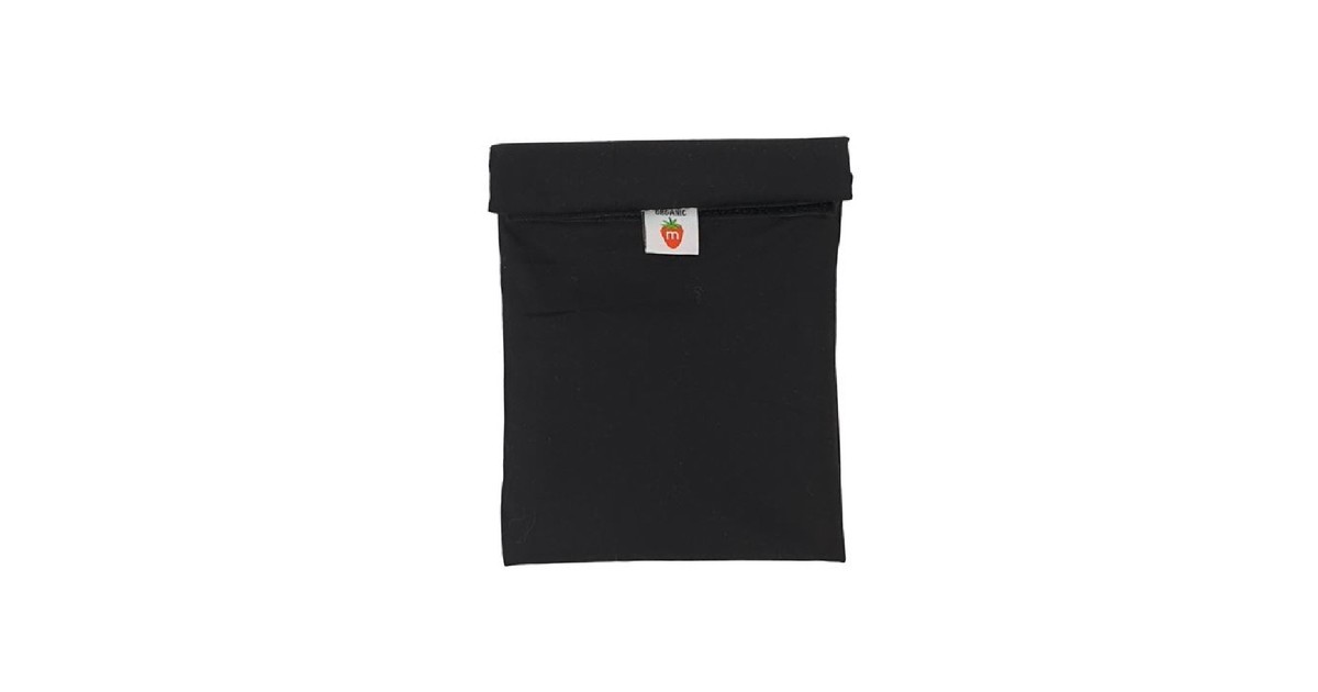 Munch Eco Cotton Roll Down Bag Nz Made Black | Baby Bunting NZ