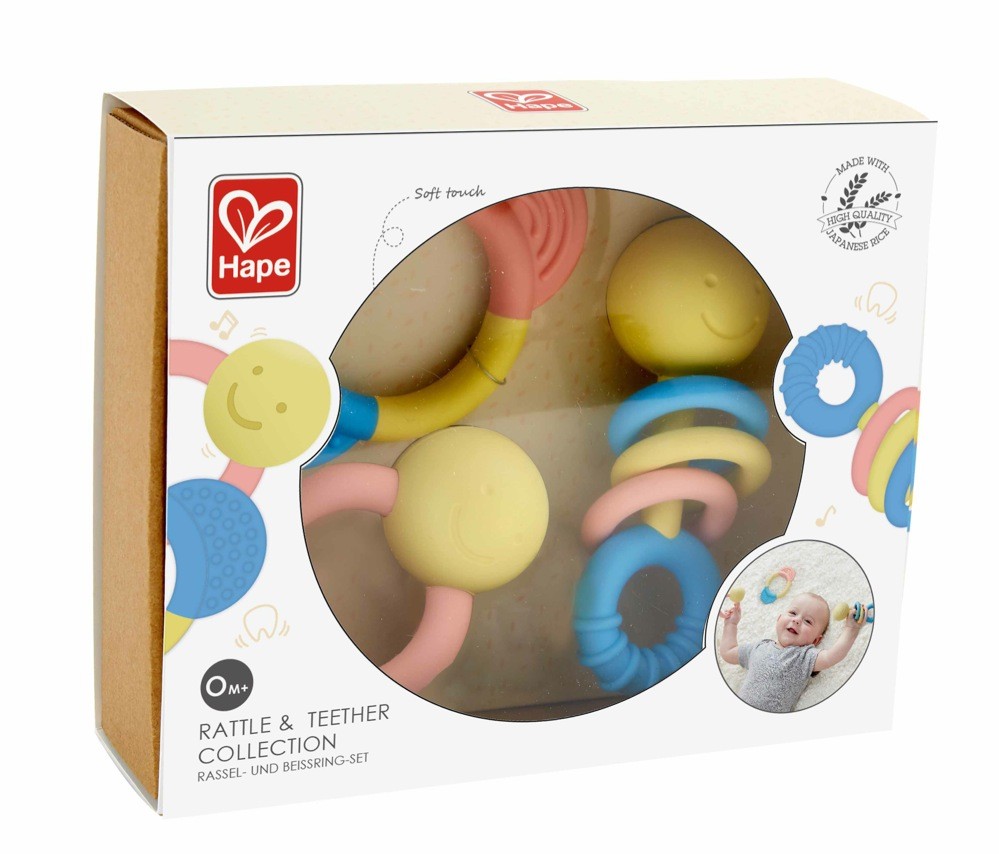 Hape Rattle & Teether Collection | Interactive Toys | Baby Bunting NZ