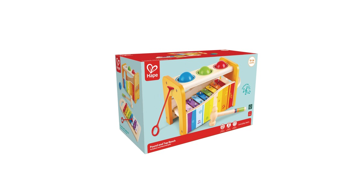 Hape Pound And Tap Bench | Baby Bunting NZ
