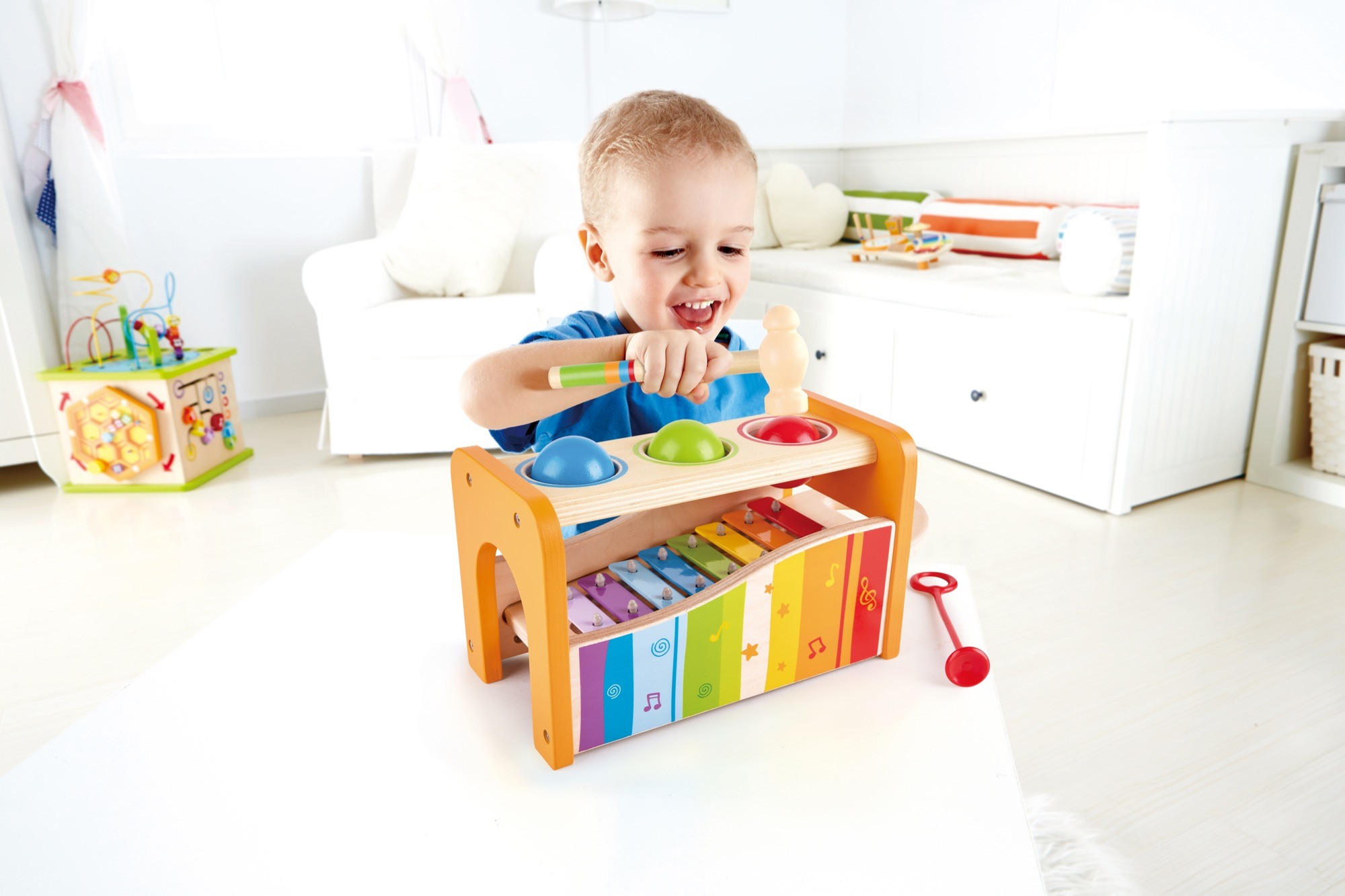 Hape Pound And Tap Bench | Interactive Toys | Baby Bunting AU