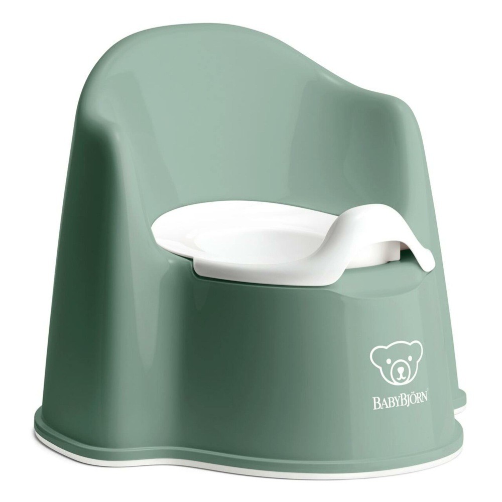 BabyBjorn Potty Chair Deep Green | Step Stools | Baby Bunting NZ