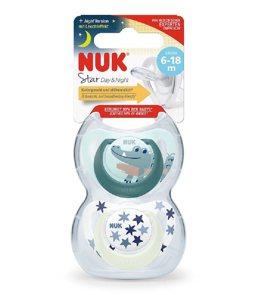 Nuk Star Orthodontic Soother 6-18M Assorted | Dummies | Baby Bunting NZ