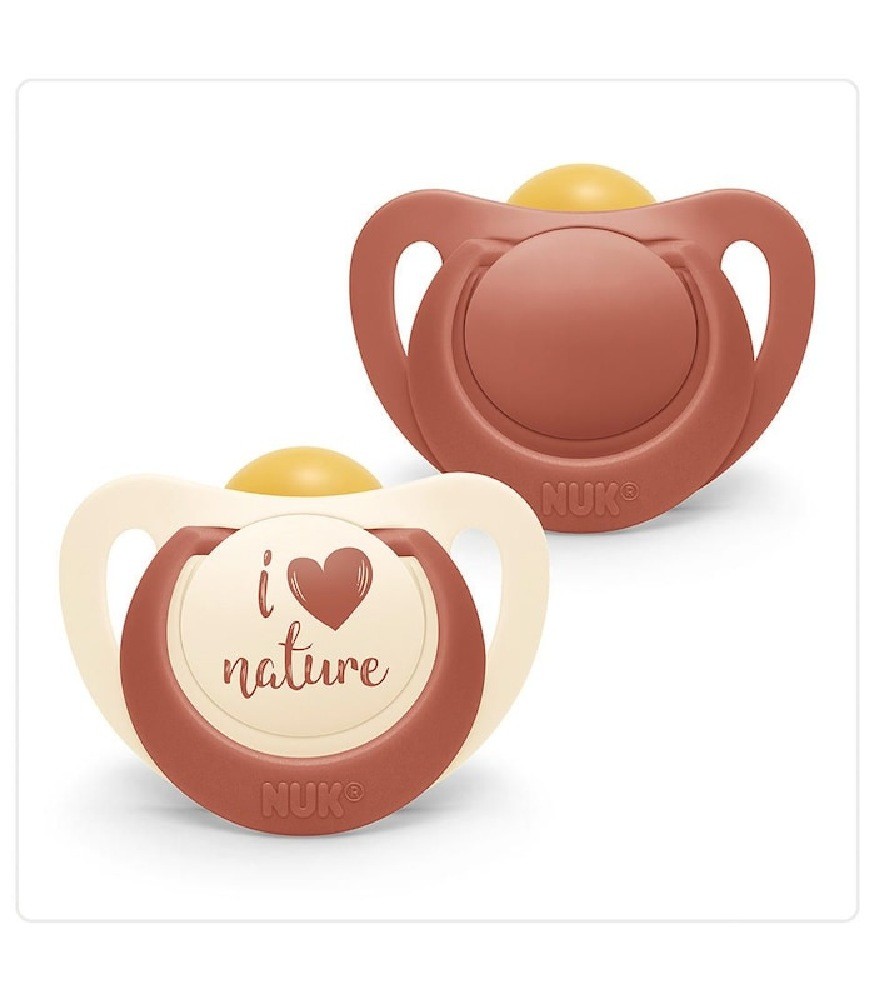 Nuk For Nature Latex Soother 18-36M Assorted | Dummies | Baby Bunting NZ