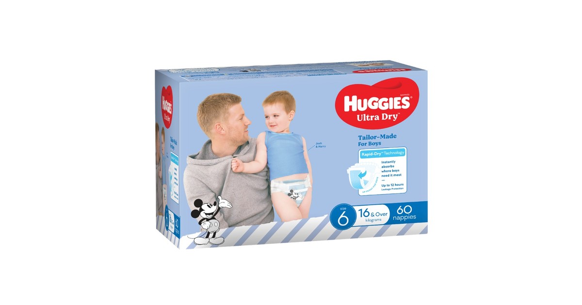 Huggies Nappies Jumbo Junior Boy 60 Pack | Baby Bunting NZ