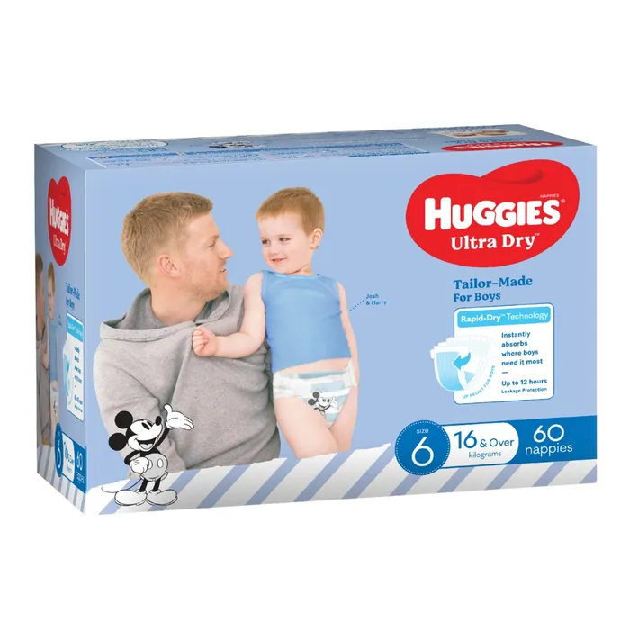 Huggies Nappies Jumbo Junior Boy 60 Pack | Baby Bunting NZ