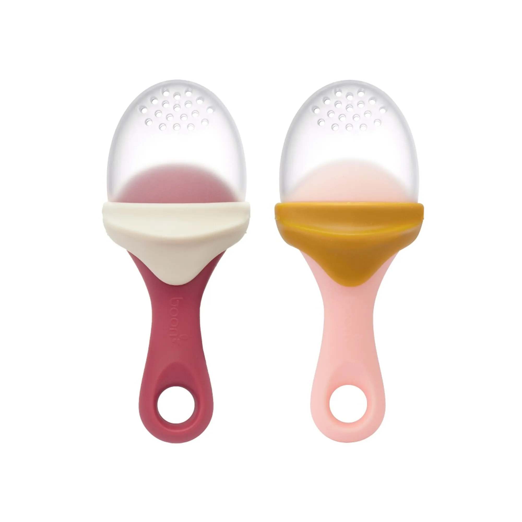 Boon Pulp Feeder 2 Pack Pink & Coral | Baby Bunting AU