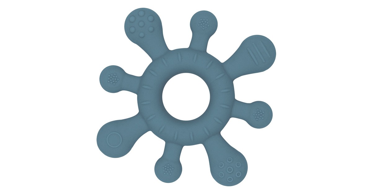 Playground Silicone Splash Teether Steel Blue | Baby Bunting NZ