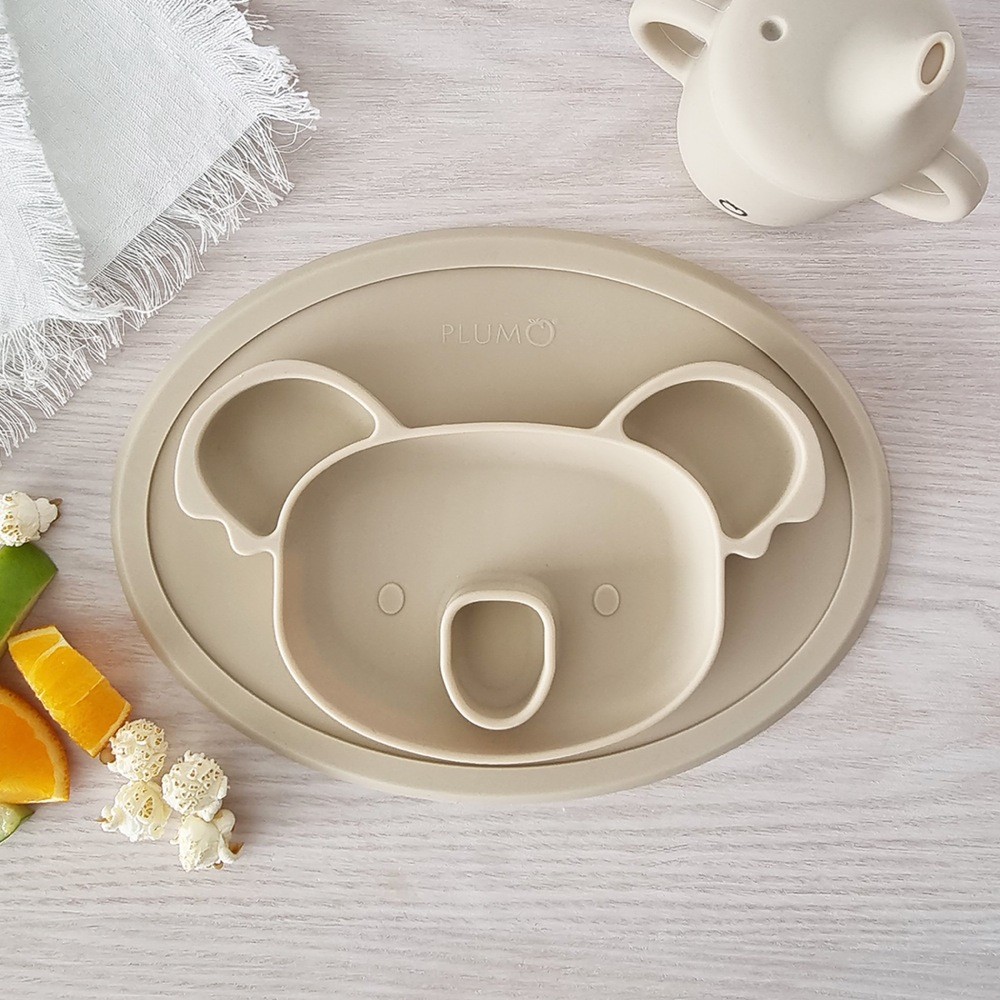Plum Silicone Plate Sand | Baby Plates and Bowls | Baby Bunting NZ