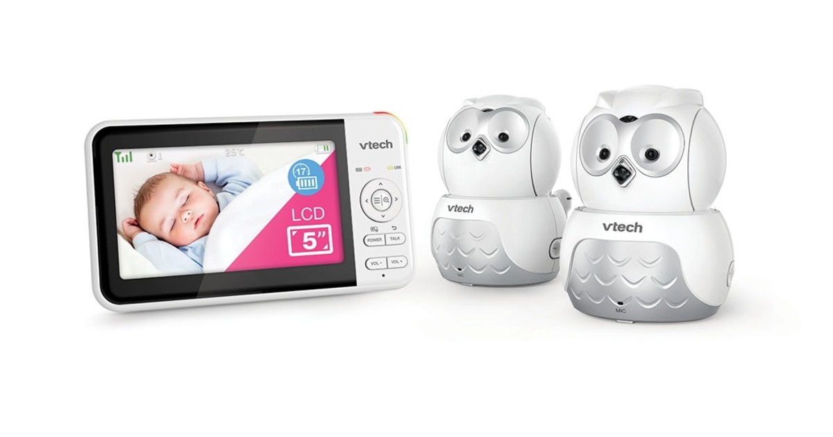Vtech Video & Audio Monitor BM5550 - OWLN With 2 Cameras | Baby Bunting NZ