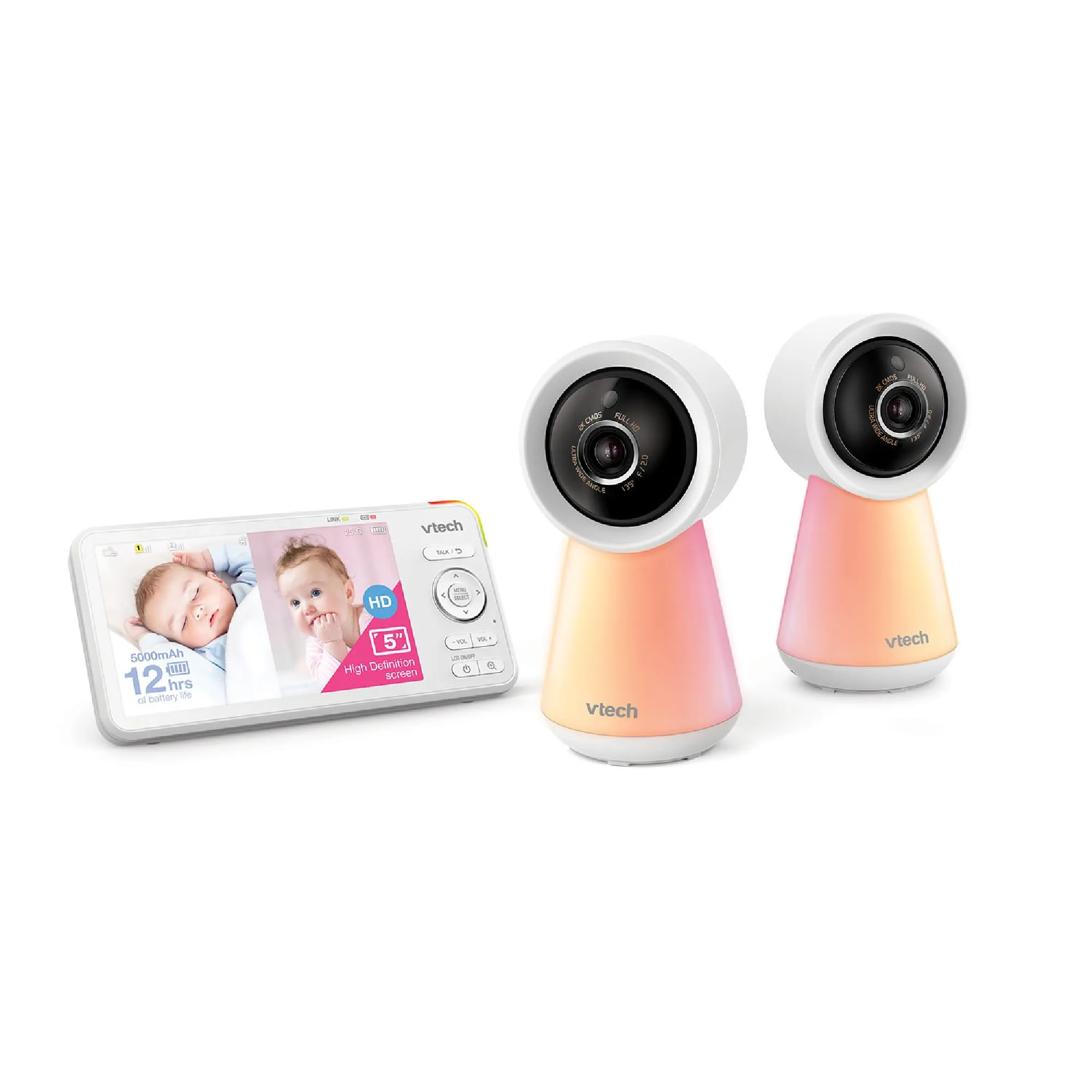VTech Video & Audio Monitor RM5756HD with 2 Cameras | Baby Bunting AU