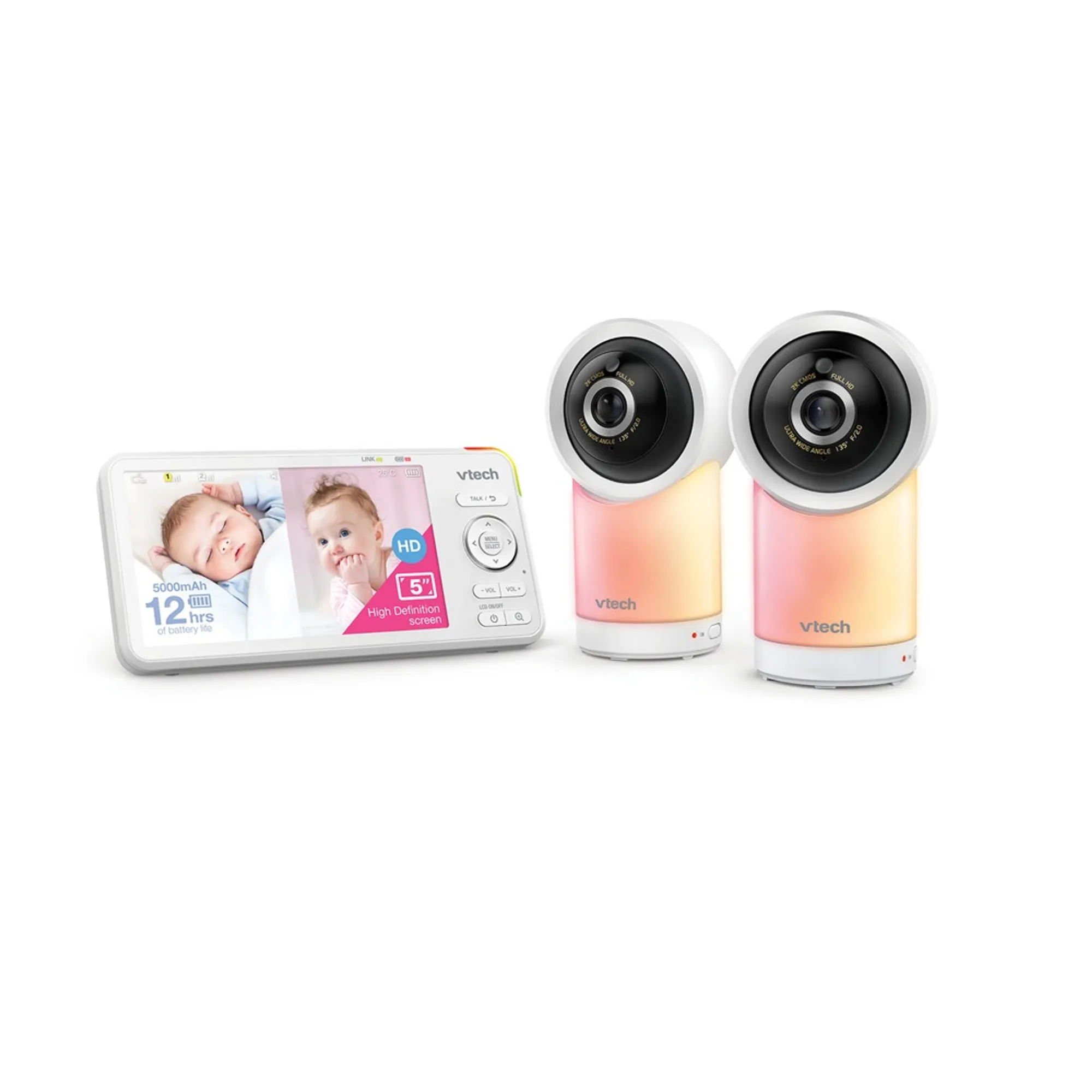 VTech Video & Audio Monitor RM5766HD with 2 Cameras | Baby Bunting AU