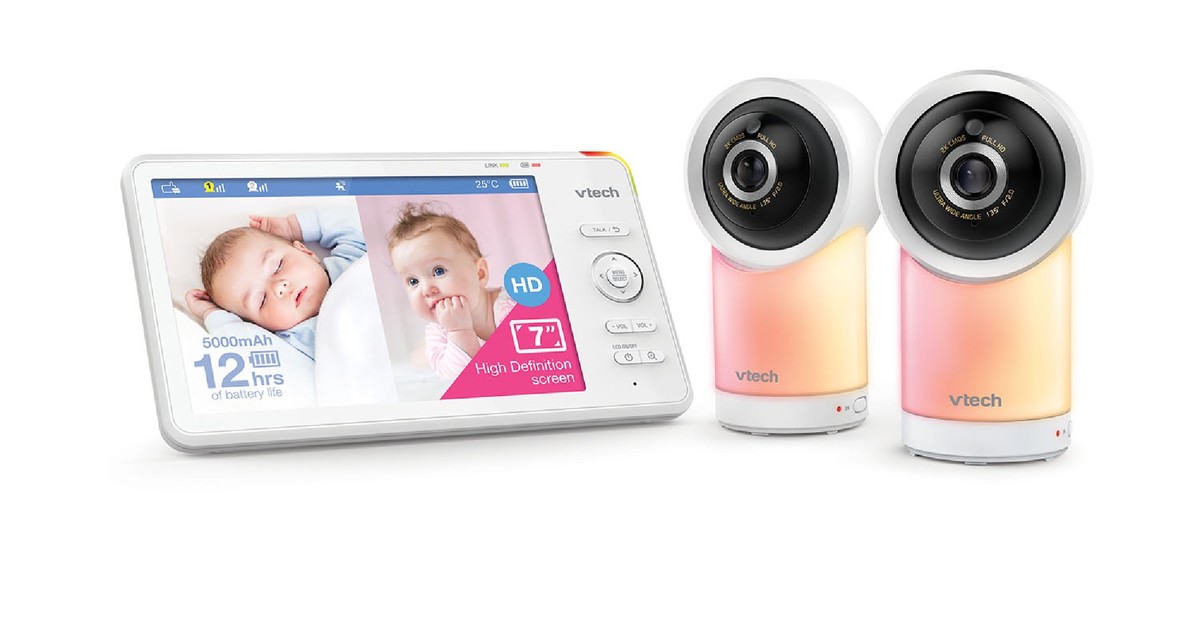 VTech Video & Audio Monitor RM7766HD with 2 Cameras | Baby Bunting AU