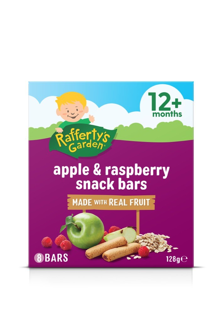 Raffertys Garden Apple Raspberry Bars 128G | Baby and Toddler Food ...