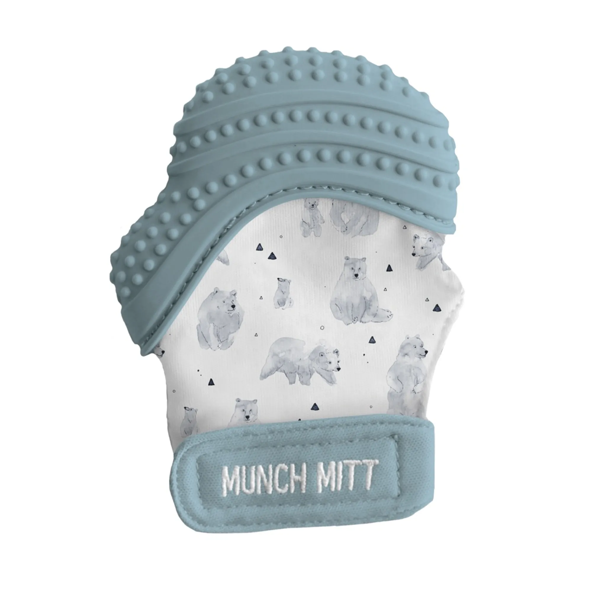 Malarkey Munch MittTeething Mitten Stone Polar | Baby Bunting AU